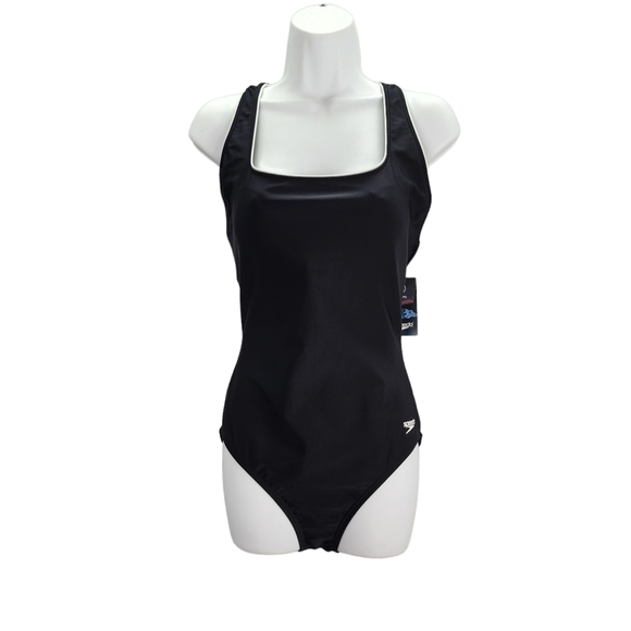 Speedo | Swim | Nwt Speedo Swimsuit Black One Piece 2 | Poshmark